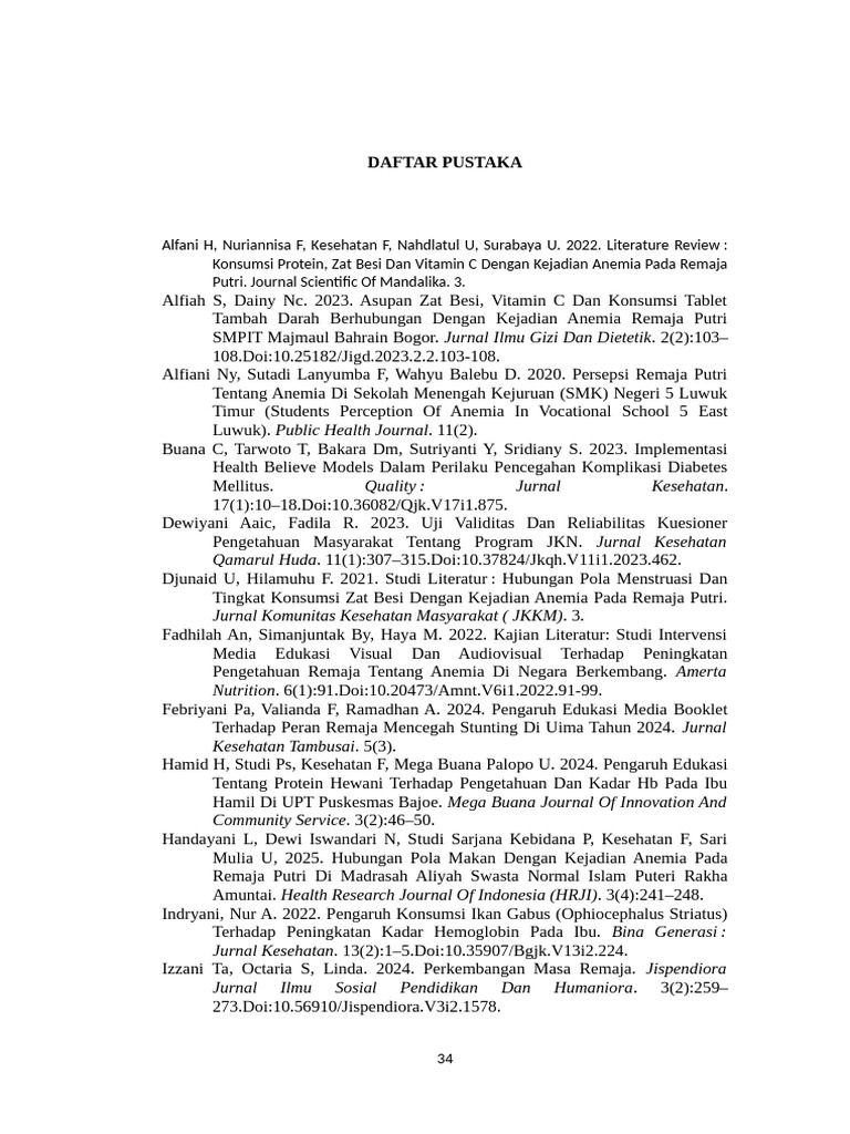 Daftar Pustaka Proposal | PDF