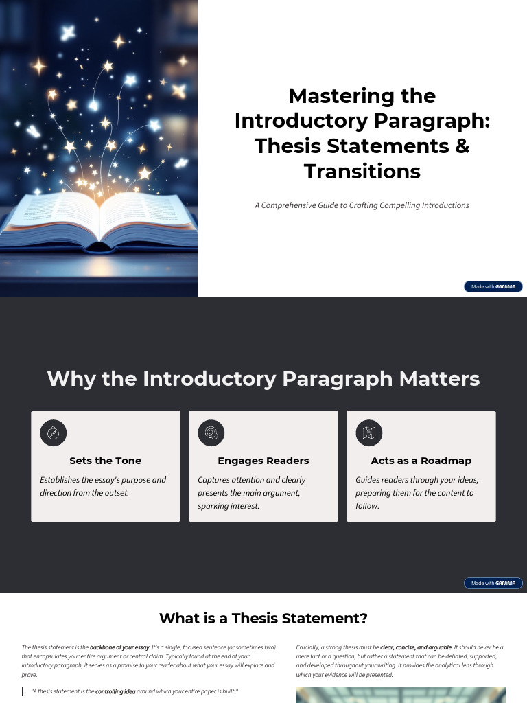 Crafting Effective Thesis Statements | PDF | Essays | Thesis