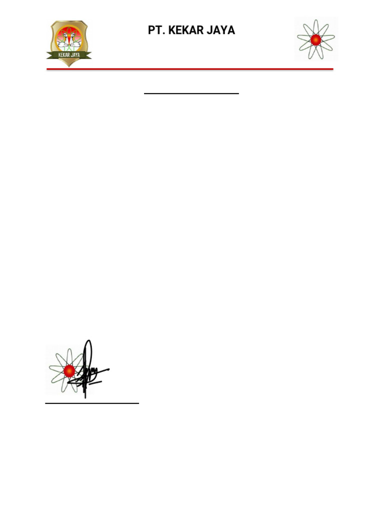 Surat Keterangan Karyawan PT. Kekar Jaya | PDF
