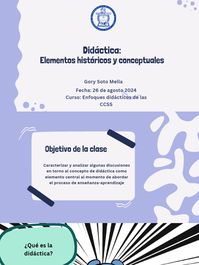 Qu Es La Did Ctica General y Did Ctica Espec Fica 1 1 | PDF | Enseñando | Pedagogía
