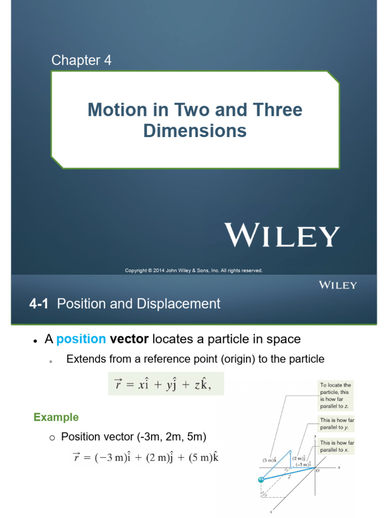 Motion in Two and Three Dimensions | PDF | Acceleration | Velocity