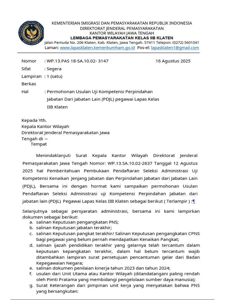 Permohonan Usulan | PDF