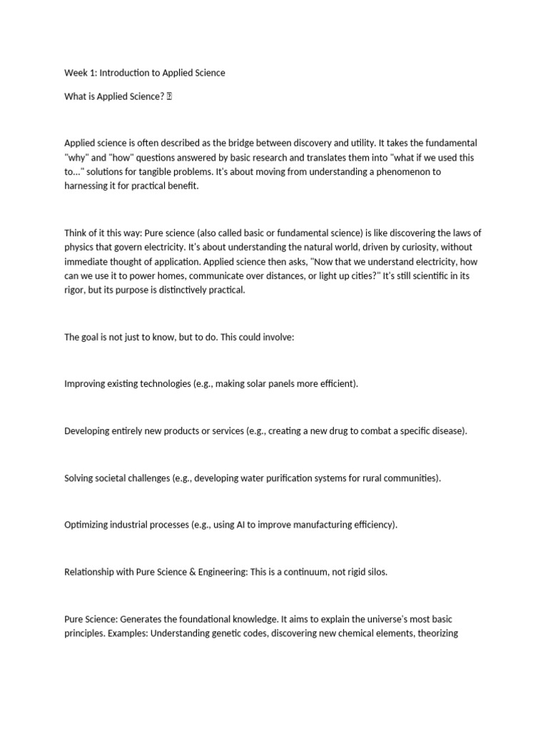 Introduction to Applied Science Concepts | PDF | Science | Statistics