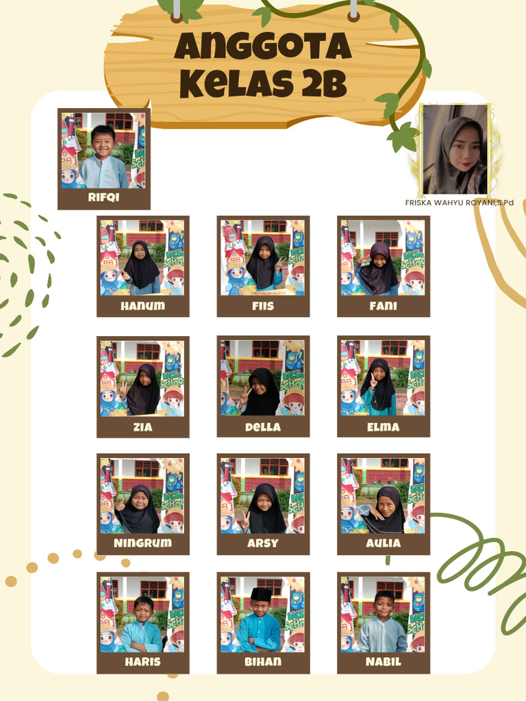 Daftar Anggota Kelas 2b | PDF