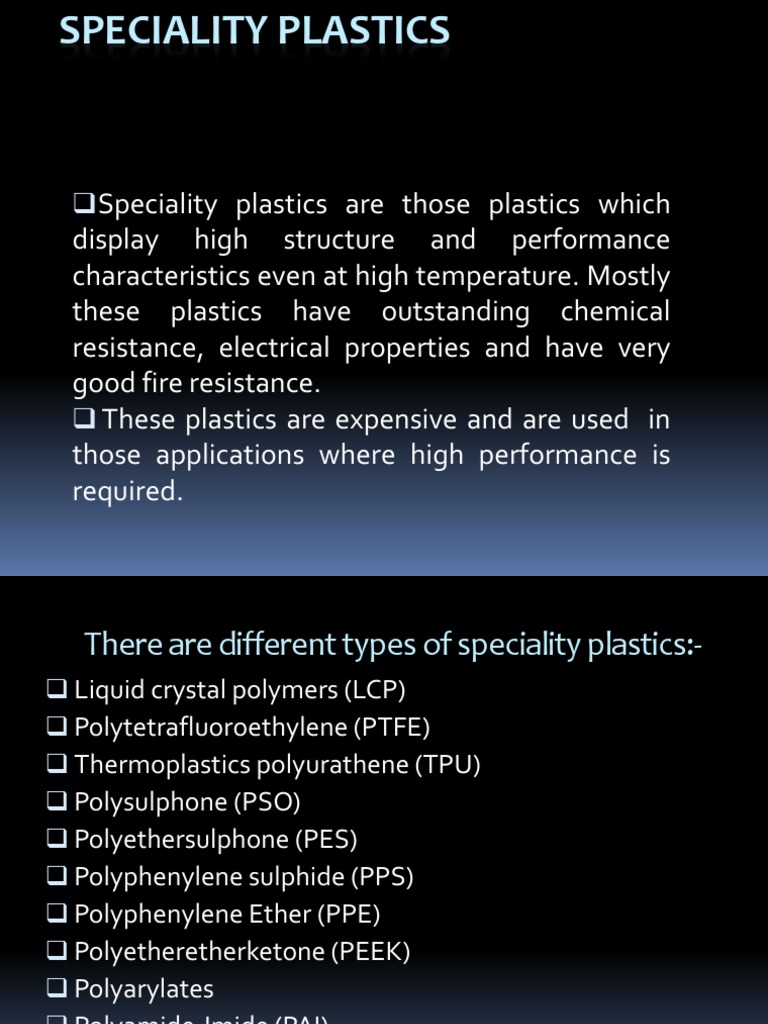 Specialty Plastics-Liquid Crystal Polymers | PDF | Polymers | Thermoplastic