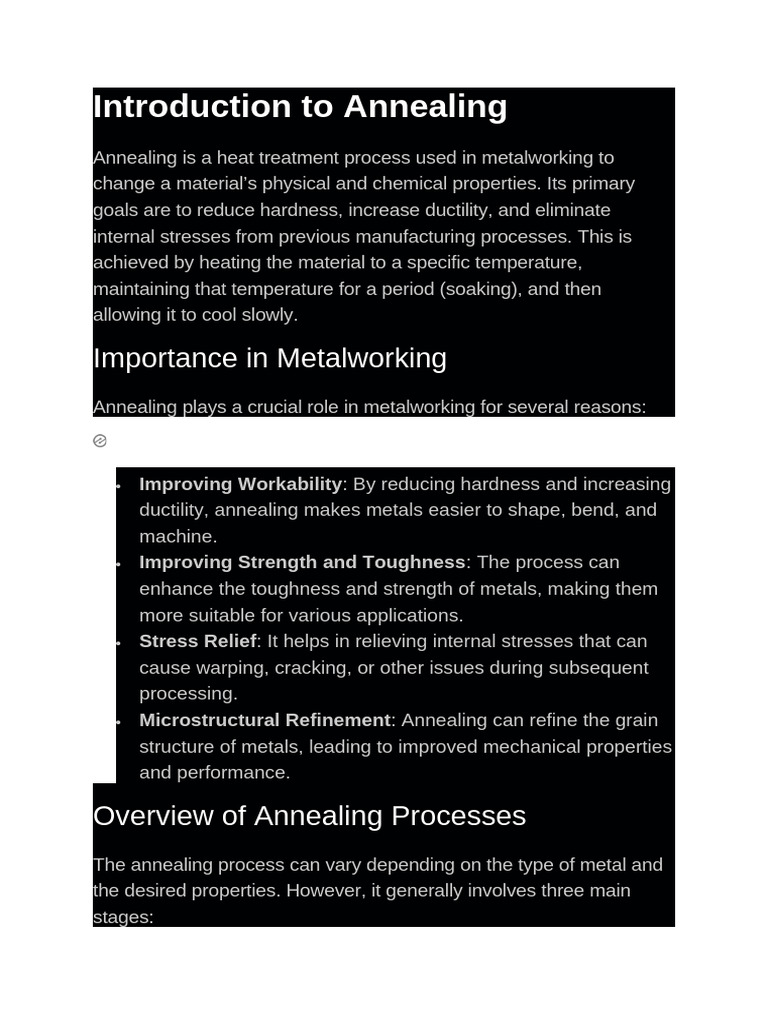 Understanding the Annealing Process | PDF | Heat Treating | Steel