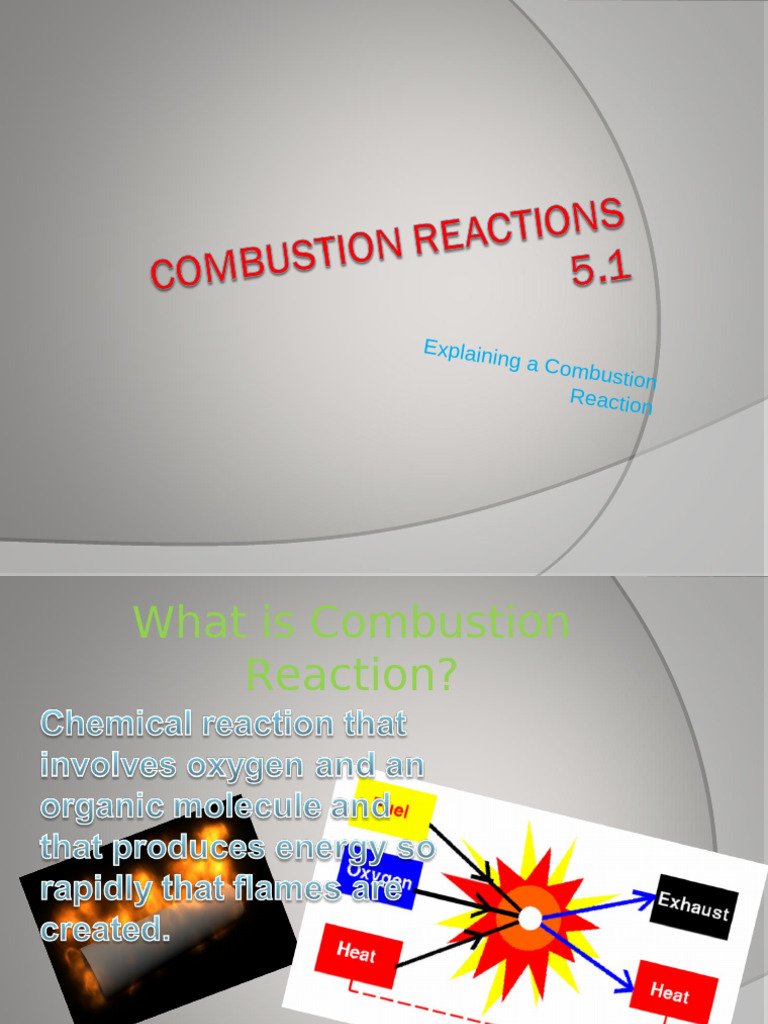 Combustion Reactions Power Point | PDF | Combustion | Carbon Monoxide