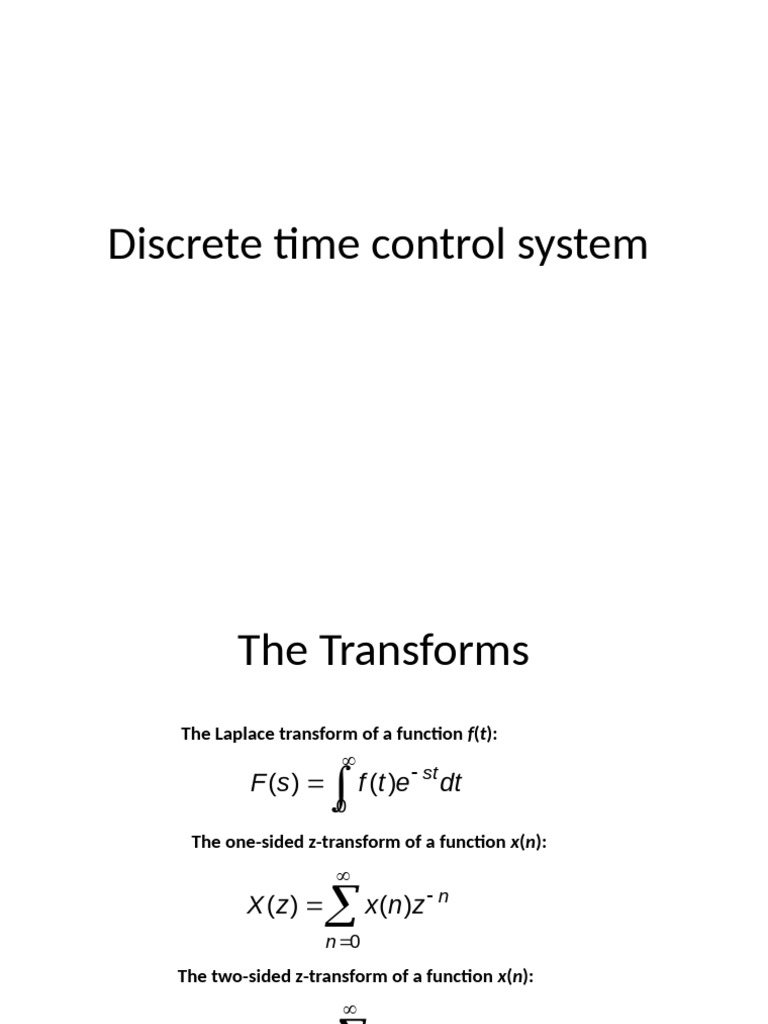 Discrete Time Systems | PDF | Algorithms | Applied Mathematics