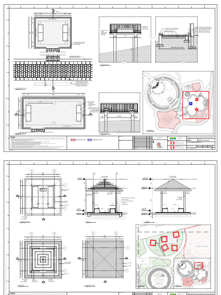 Viewing Deck Tender Drawings | PDF | Masonry | Building Materials