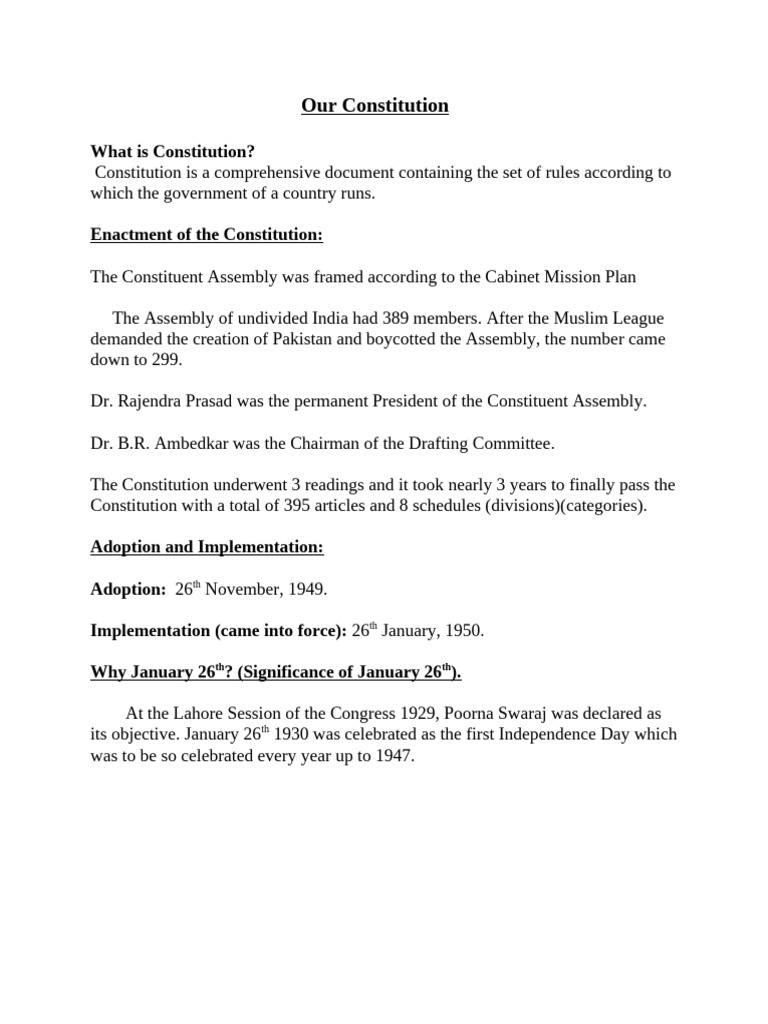 Our Constitution | PDF
