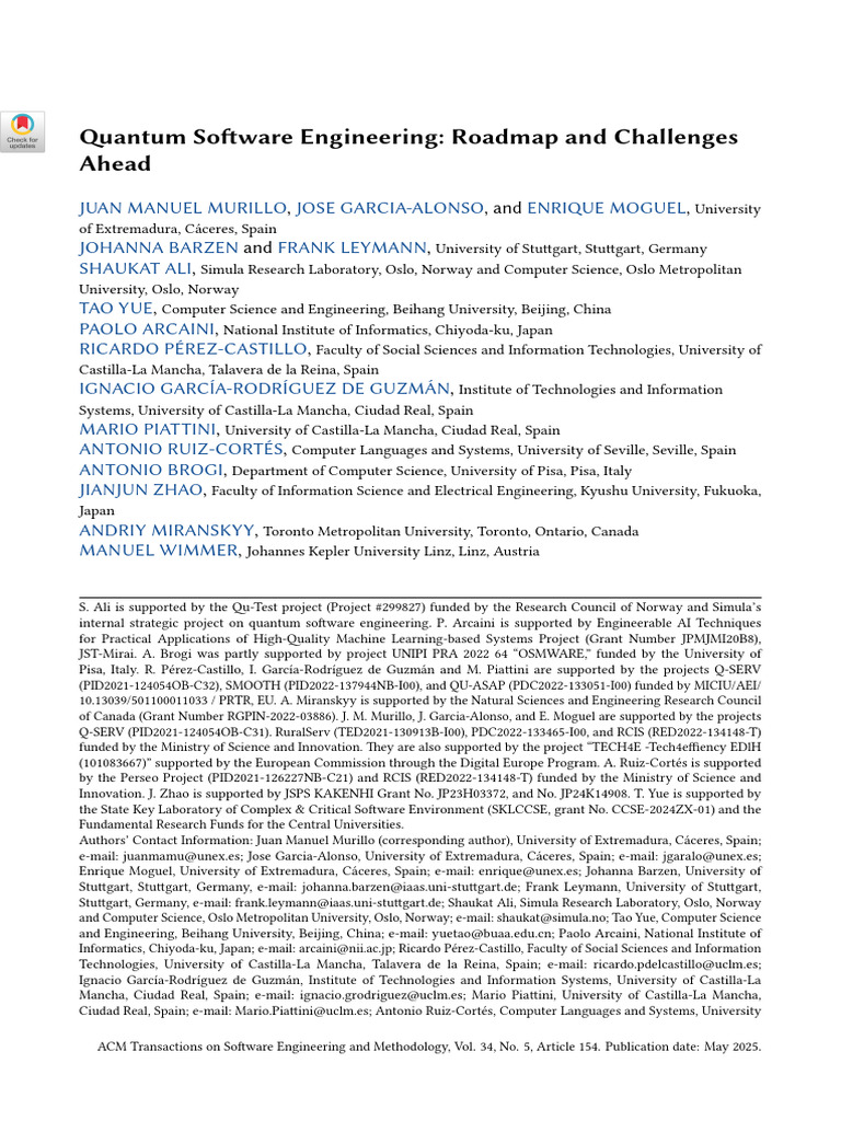 Software Reliabilty On Quantum Computing | PDF | Quantum Computing | Quantum Entanglement