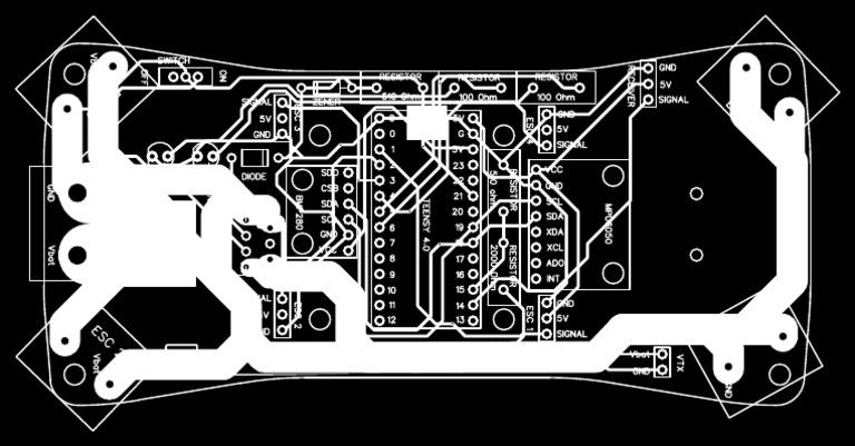 PCB Upper Quadcopter Frame PCB 2025-06-10 | PDF