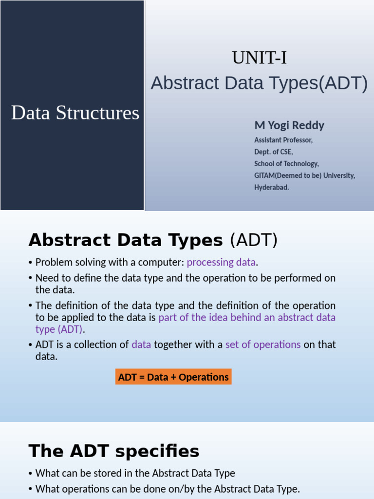 Understanding Abstract Data Types (ADT) | PDF | Data Type | Multiplication