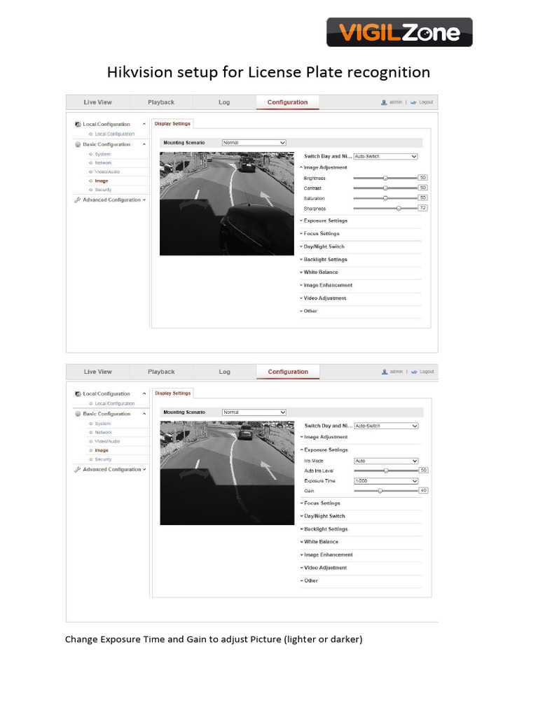 Hikvision License Plate Camera Setup Guide | PDF