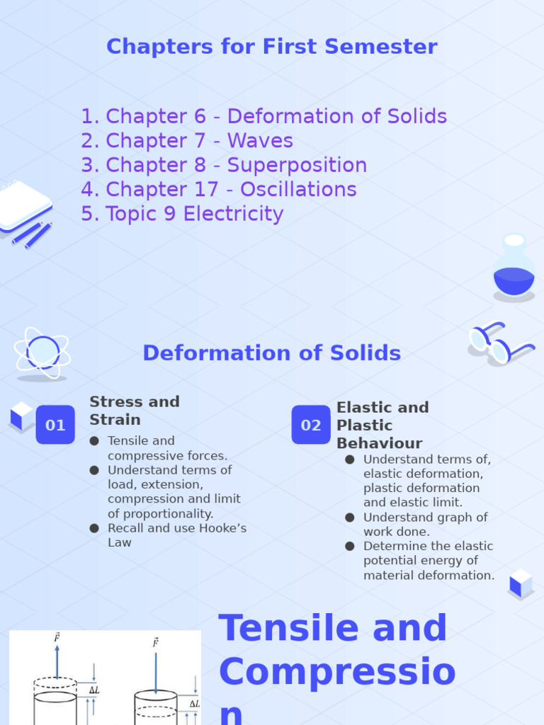 First Semester Physics Chapters Overview | PDF | Deformation ...