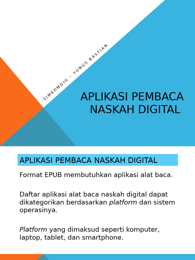 Aplikasi Pembaca Naskah Digital | PDF