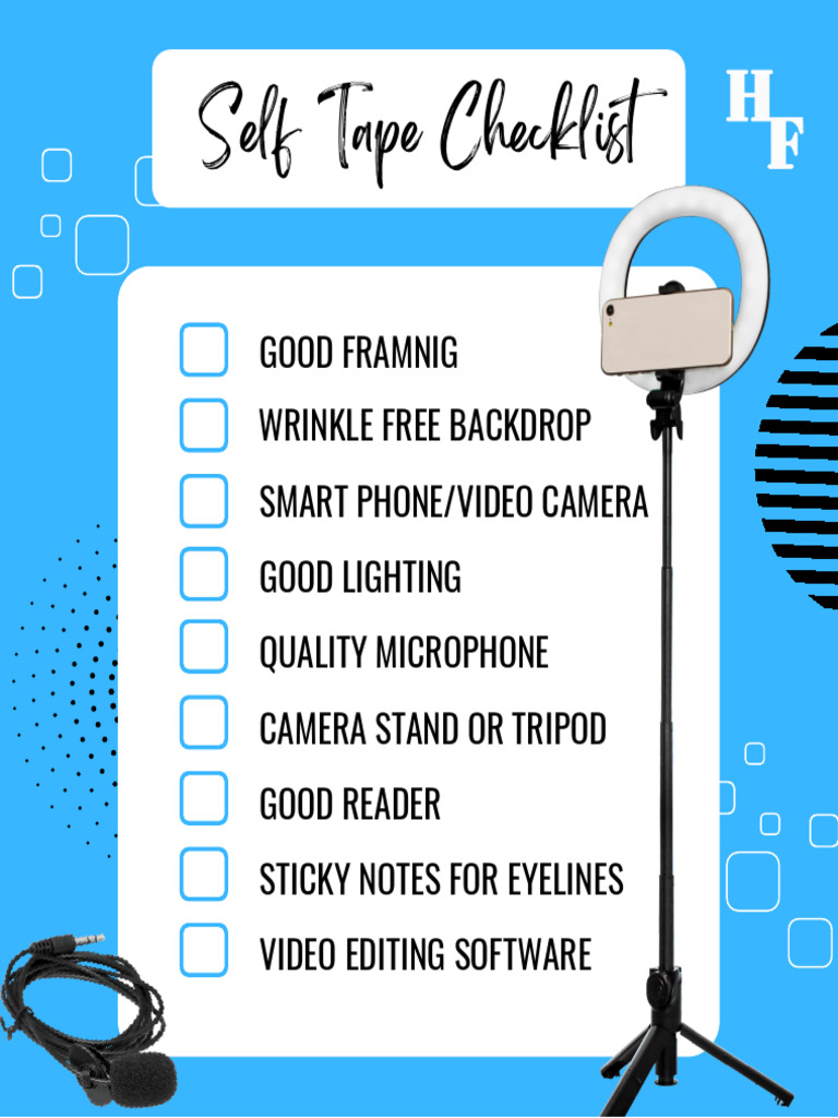 Self Tape Checklist | PDF