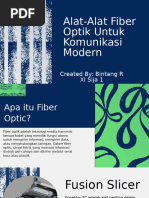 Alat Alat Fiber Optic Beserta Fungsinya | PDF