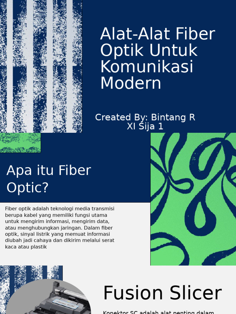 Alat Fiber Optik untuk Komunikasi Modern | PDF