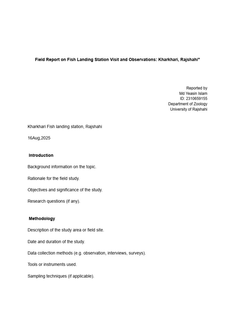 Report Writing Format | PDF