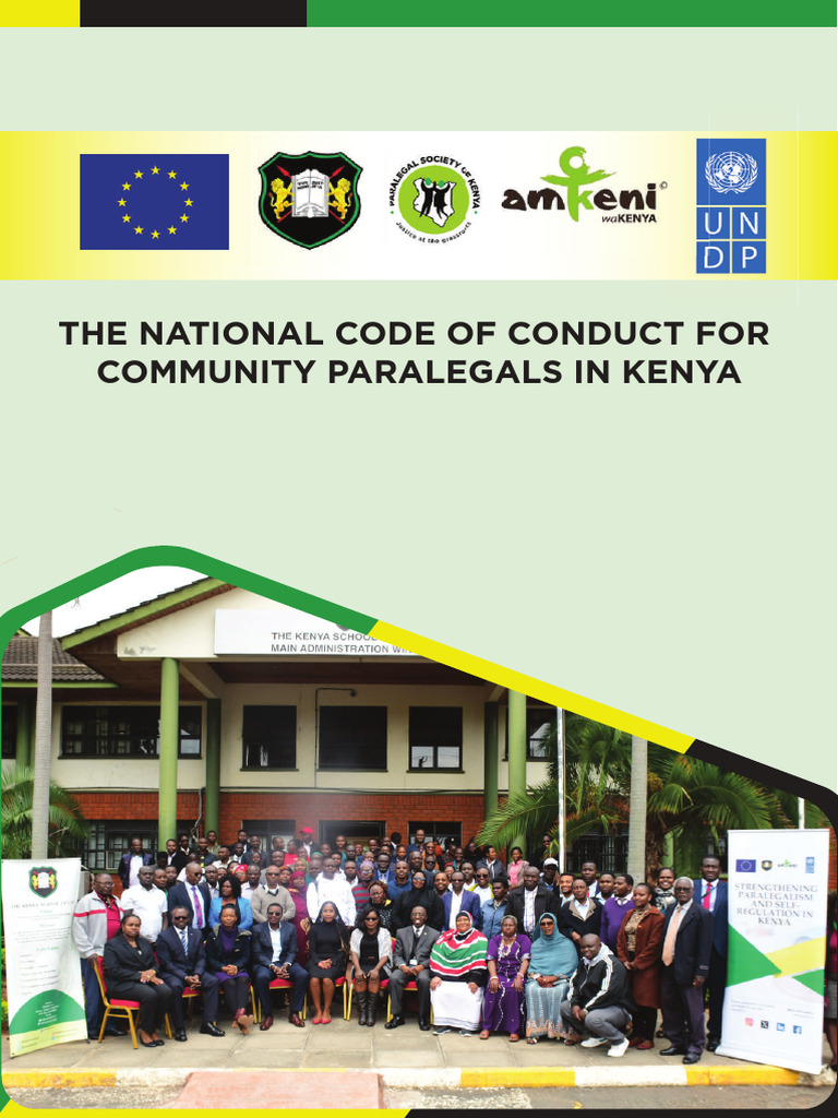 National Code of Conduct for Kenyan Paralegals | PDF | Paralegal ...