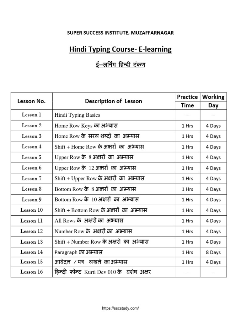 Hindi Typing | PDF