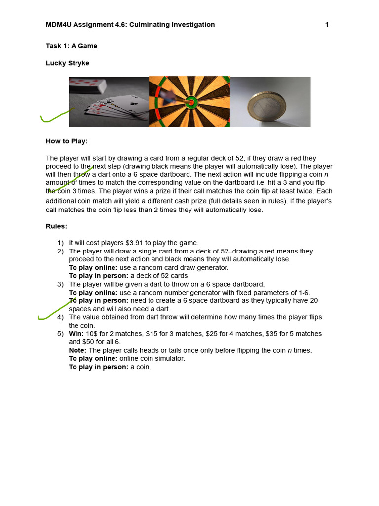 MDM4U Assignment 4.6 - Culminating Investigation - 120838886 | PDF ...