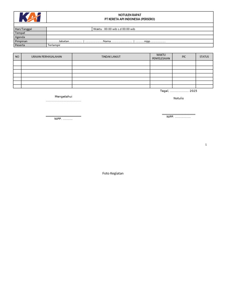 Saya Sedang Berbagi 'Draft Notulen Rapat' Dengan Anda | PDF