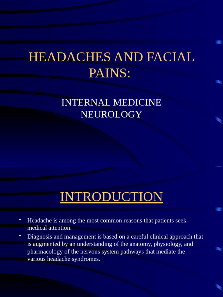 Headache Types and Management Guide | PDF | Headache | Migraine