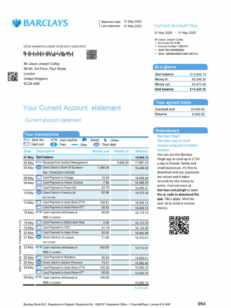 Barclays Bill | PDF