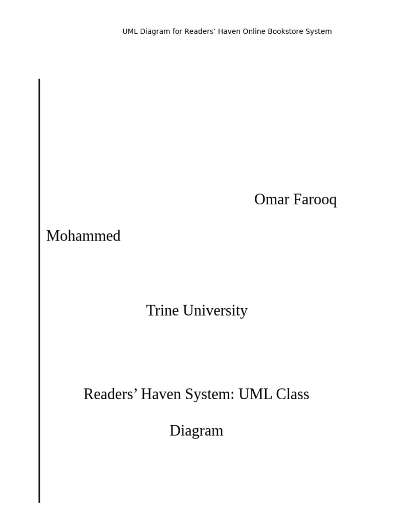 Omar Farooq Mohammed Week 6 Paper | PDF | Unified Modeling Language | Computer Programming
