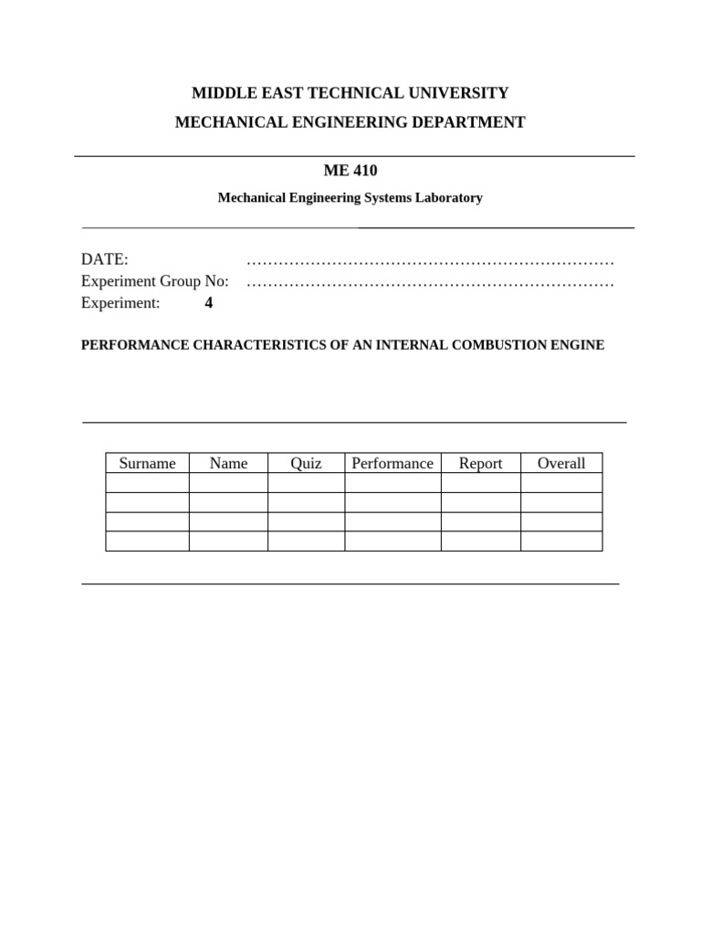 Short Report Format For Experiment 4 | PDF