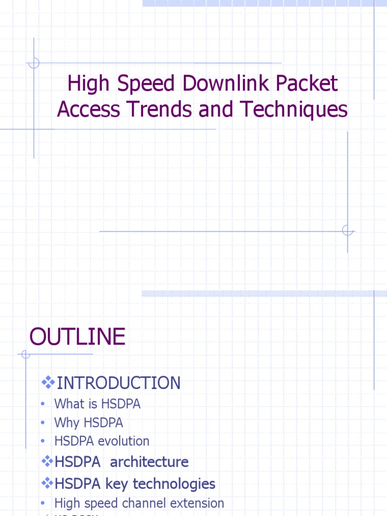 High Speed Downlink Packet Access Trends and Techniques | PDF | High Speed Packet Access ...