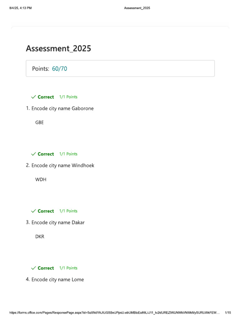 Assesment - 2025 Encode Decode | PDF