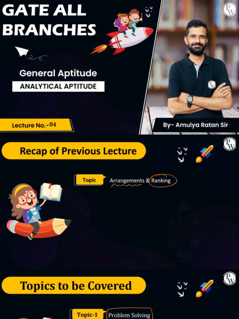 Analytical Aptitude 04 Class Notes °? ? ? ? ? ? ™ ?? | PDF