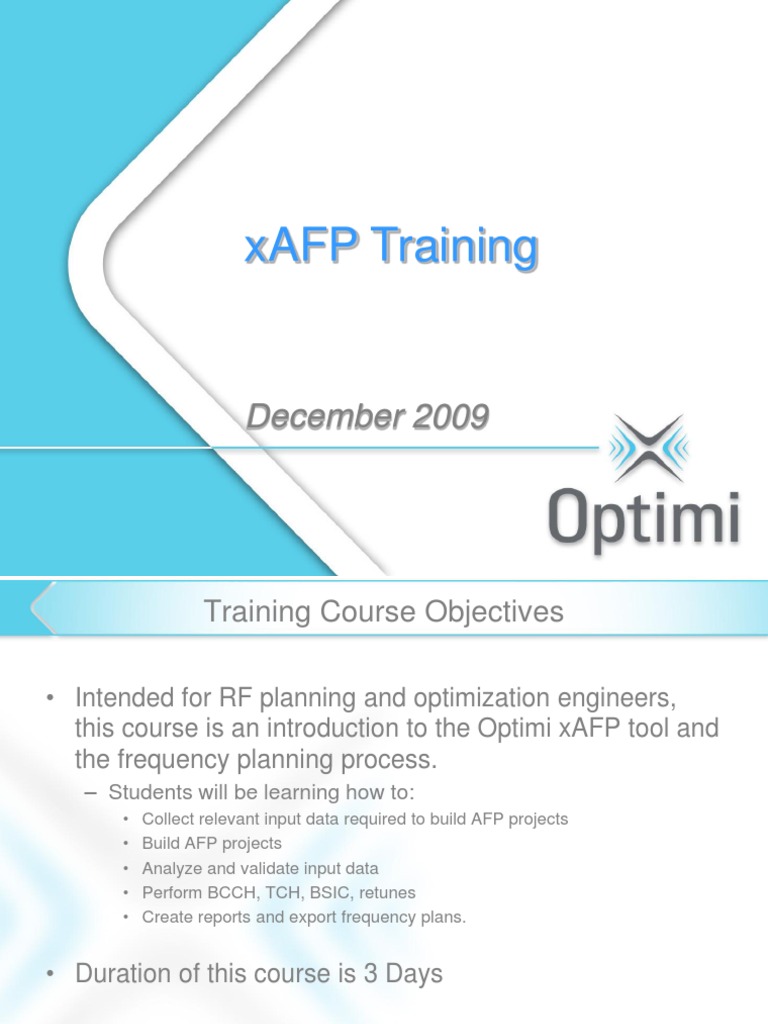 X-AFP Training Dec09 | Quality Of Service | Databases