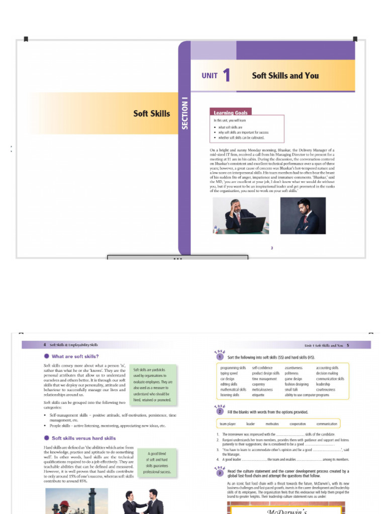 Soft Skills Unit 1 | PDF