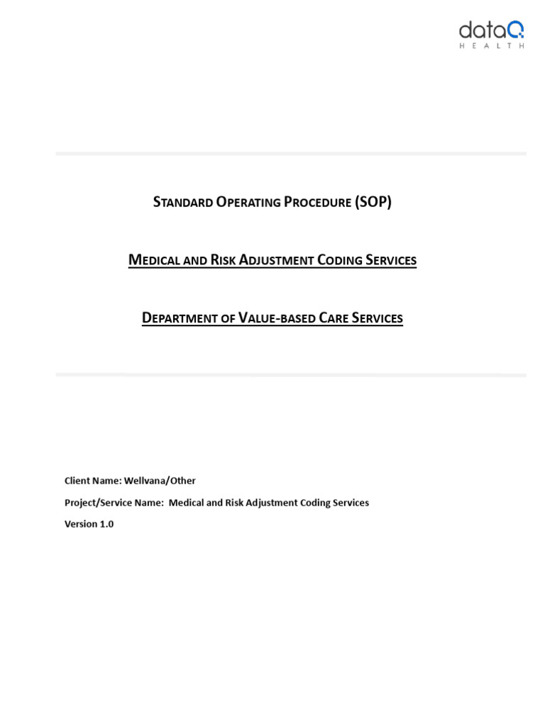 Medical Risk Adjustment Coding SOP | PDF | Chronic Kidney Disease ...