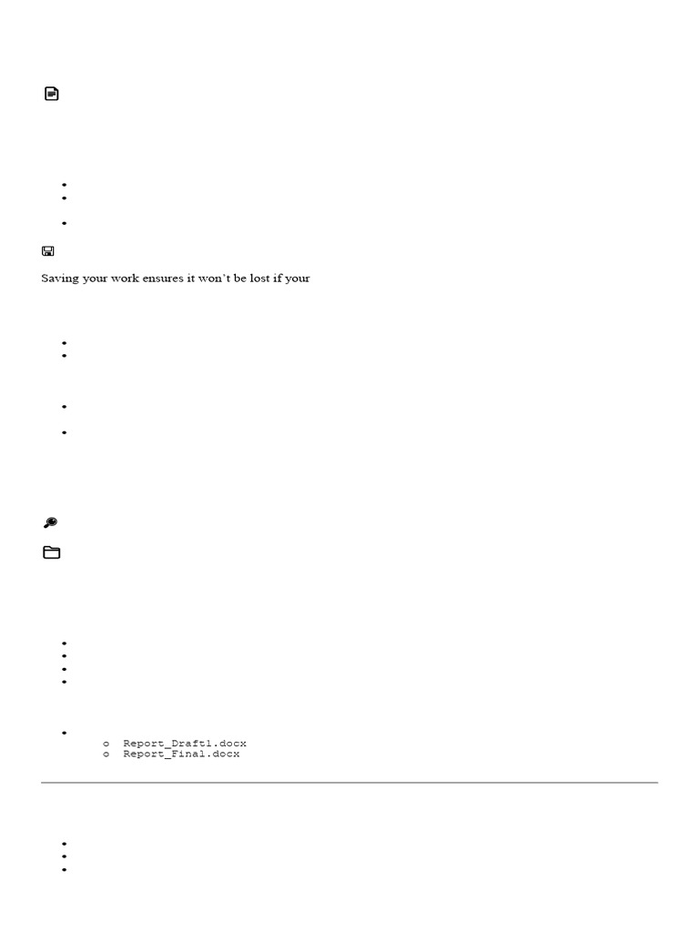 Lesson 2 and 3 Word Processing | PDF | Computer File | Microsoft Word