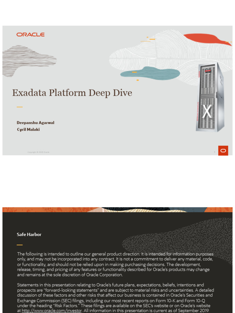 Exadata Platform Deepdive PDF | PDF | Computer Data Storage | Computer Network