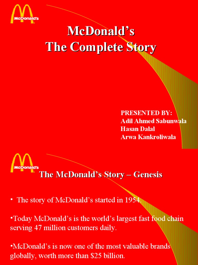 Mcdonald'S The Complete Story | PDF | Mc Donald's | Promotion (Marketing)