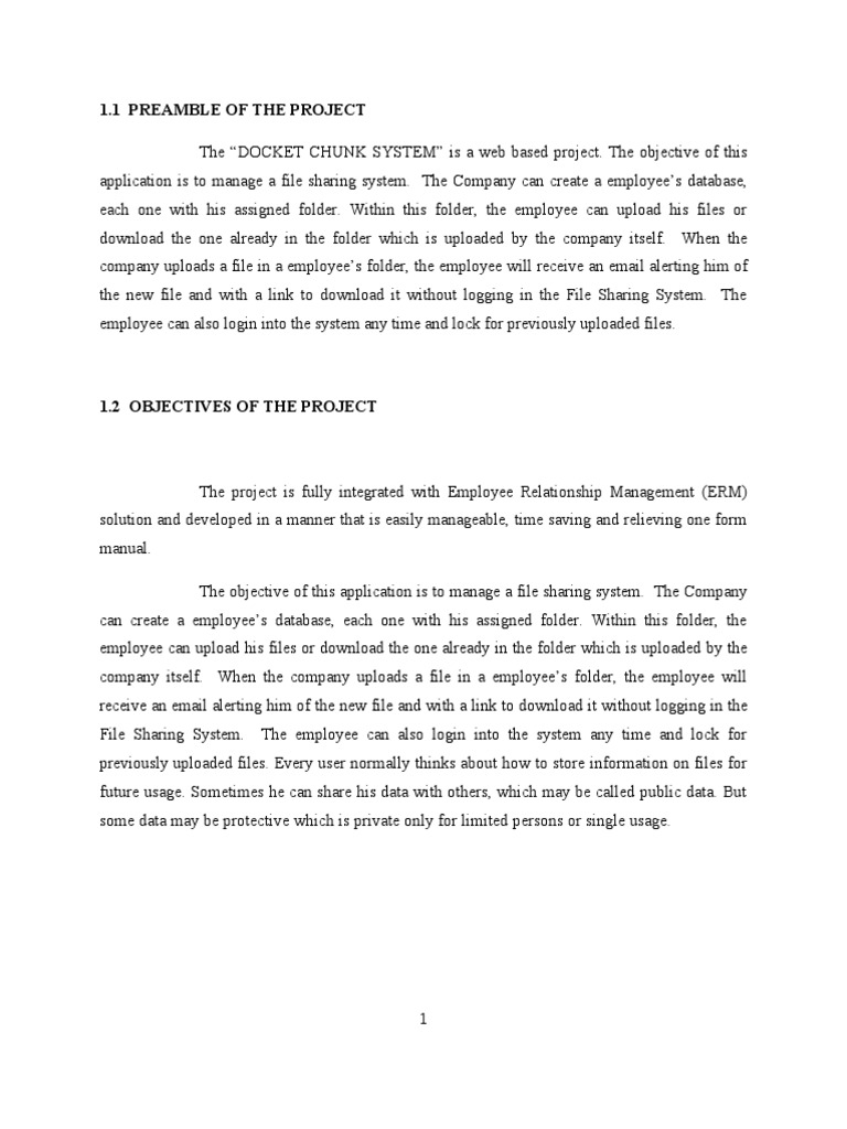 1.1 Preamble of The Project | Download Free PDF | Active Server Pages | Databases