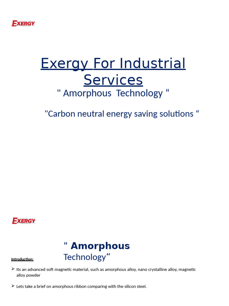 Amorphous Technology for Energy Savings | PDF