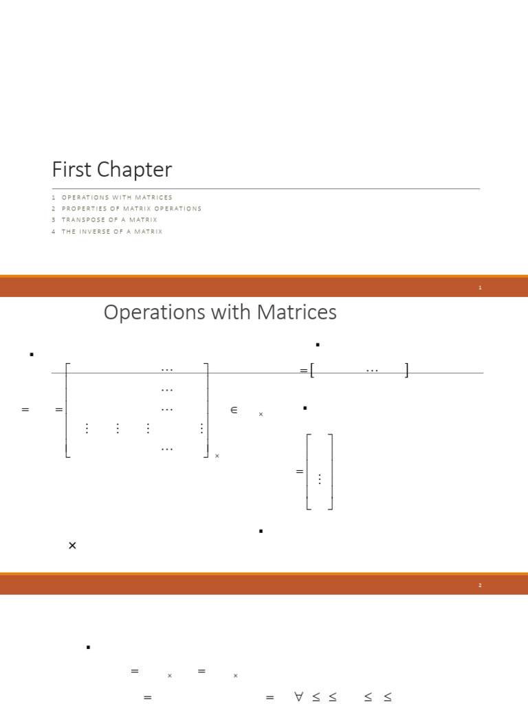1.operations of Matrices (Original) | PDF | Matrix (Mathematics ...