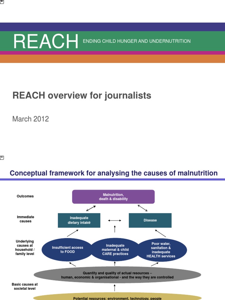 Reach: REACH Overview For Journalists | PDF | Malnutrition | Public Sphere