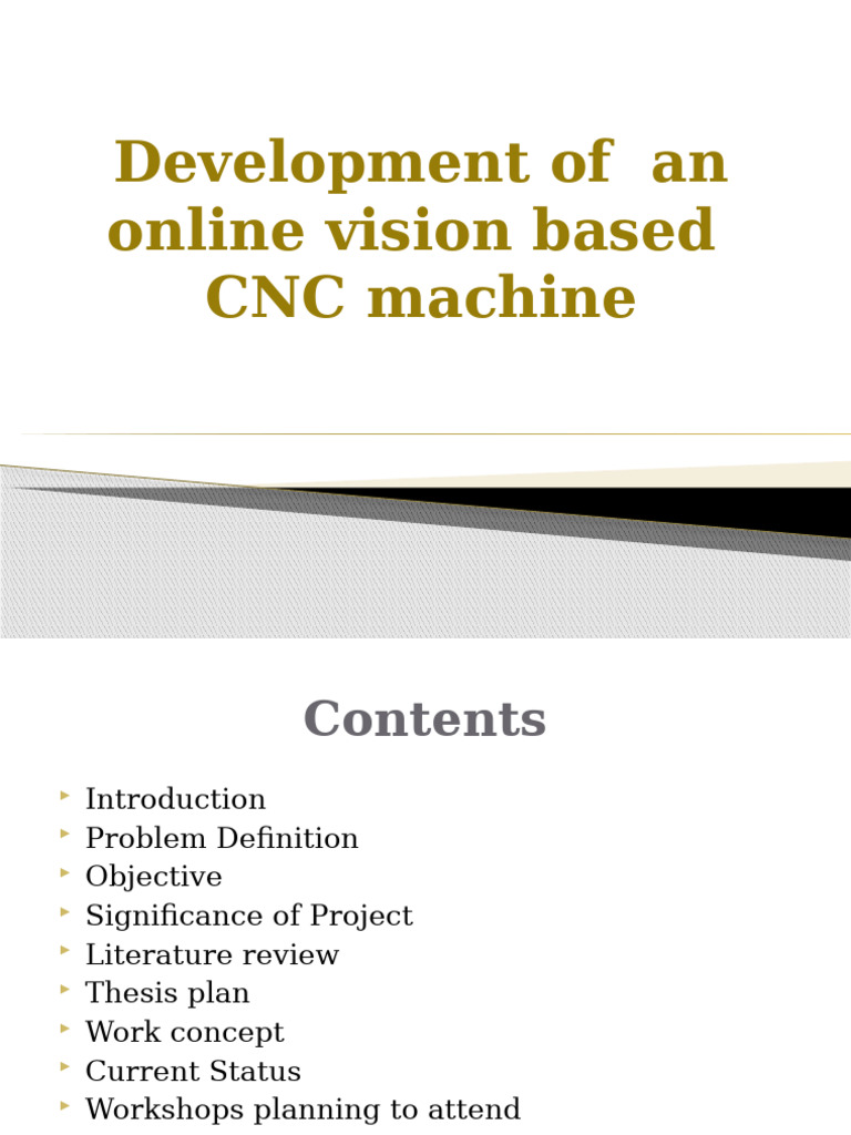 Online Vision-Based CNC Machine Development | PDF | Machining | Automation