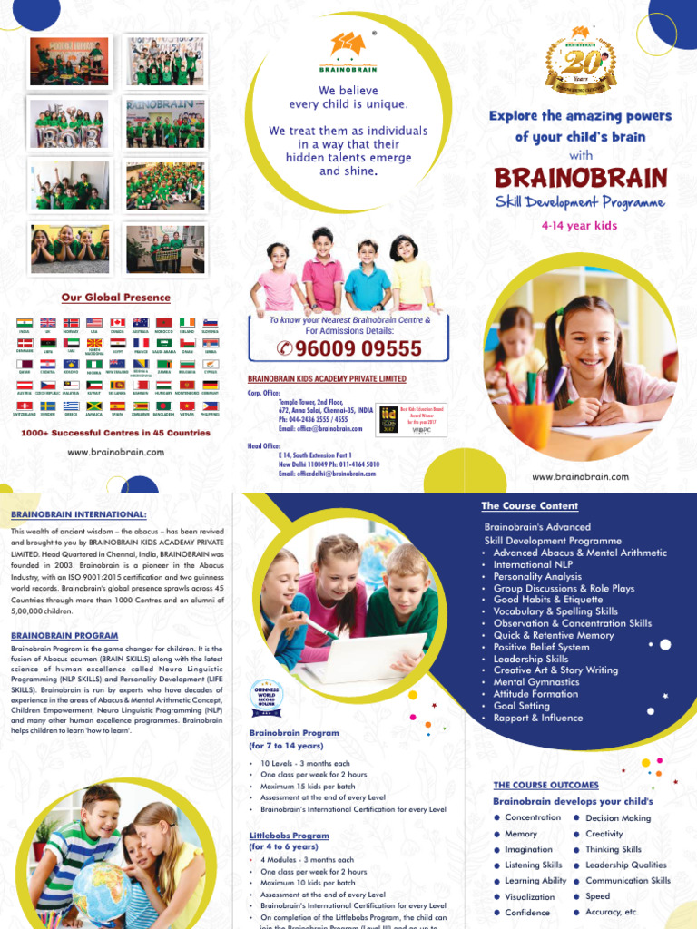 Brainobrain Course Flyer Brochure | PDF | Neuro Linguistic Programming ...