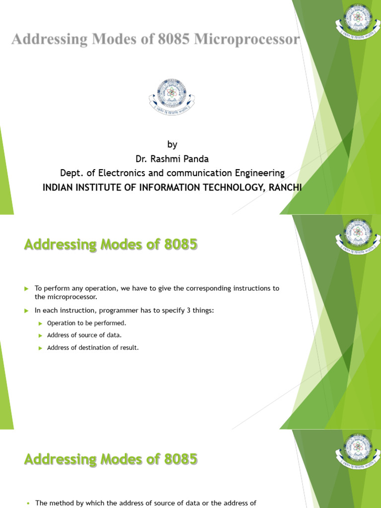 8085 Addressing Mode | PDF | Computer Hardware | Computing