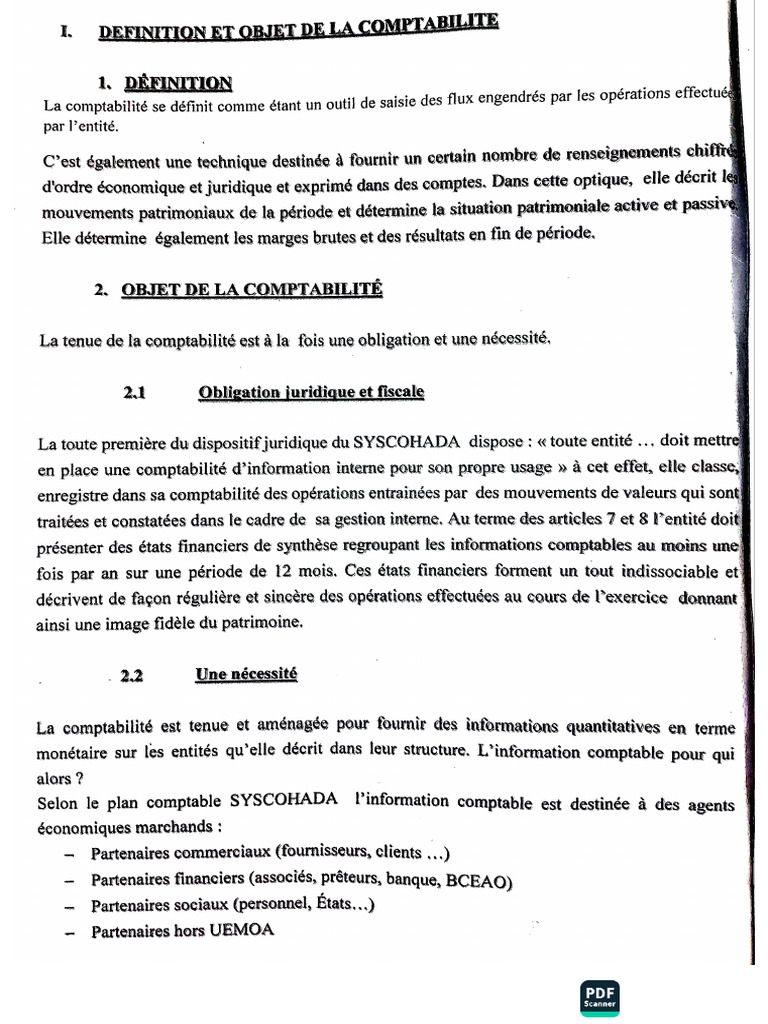 Cours PAO Compta | PDF