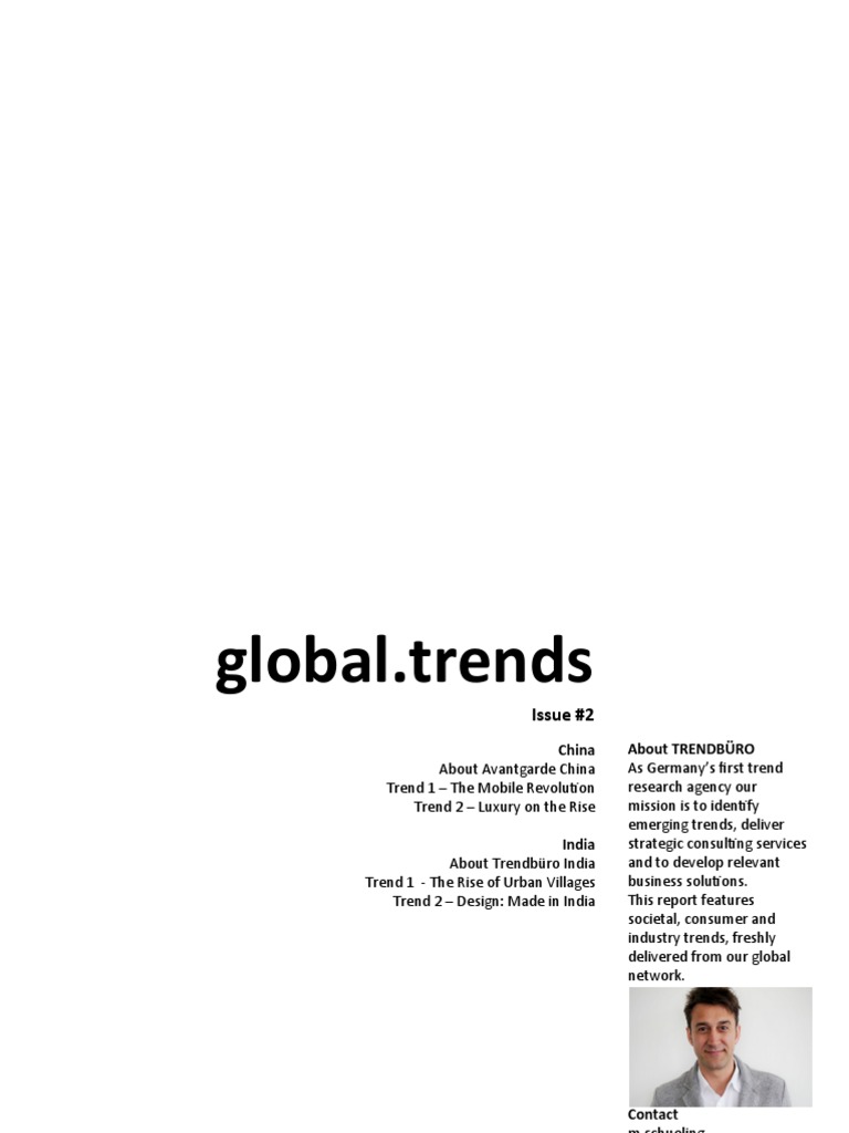 Global Trends | PDF | Mobile Phones | Luxury Goods